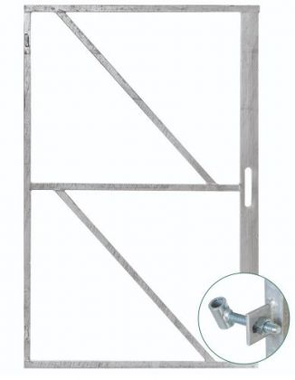 IJzeren deurframe met slotkastuitsparing 200x100cm | Tuinhoutdiscount.nl