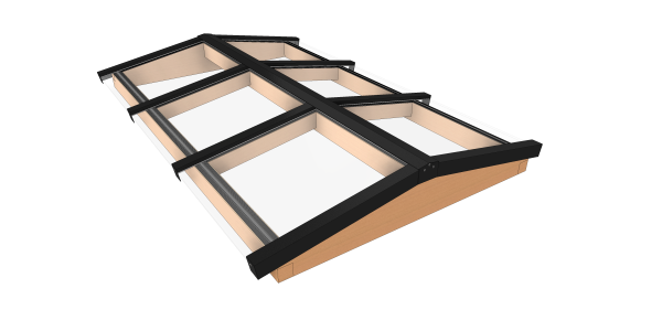 Douglas Lichtstraat zadeldak 2450x1450mm (BxD) | Tuinhoutdiscount.nl