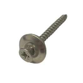 Daktrim schroef en ring RVS (25 stuks) | Tuinhoutdiscount.nl